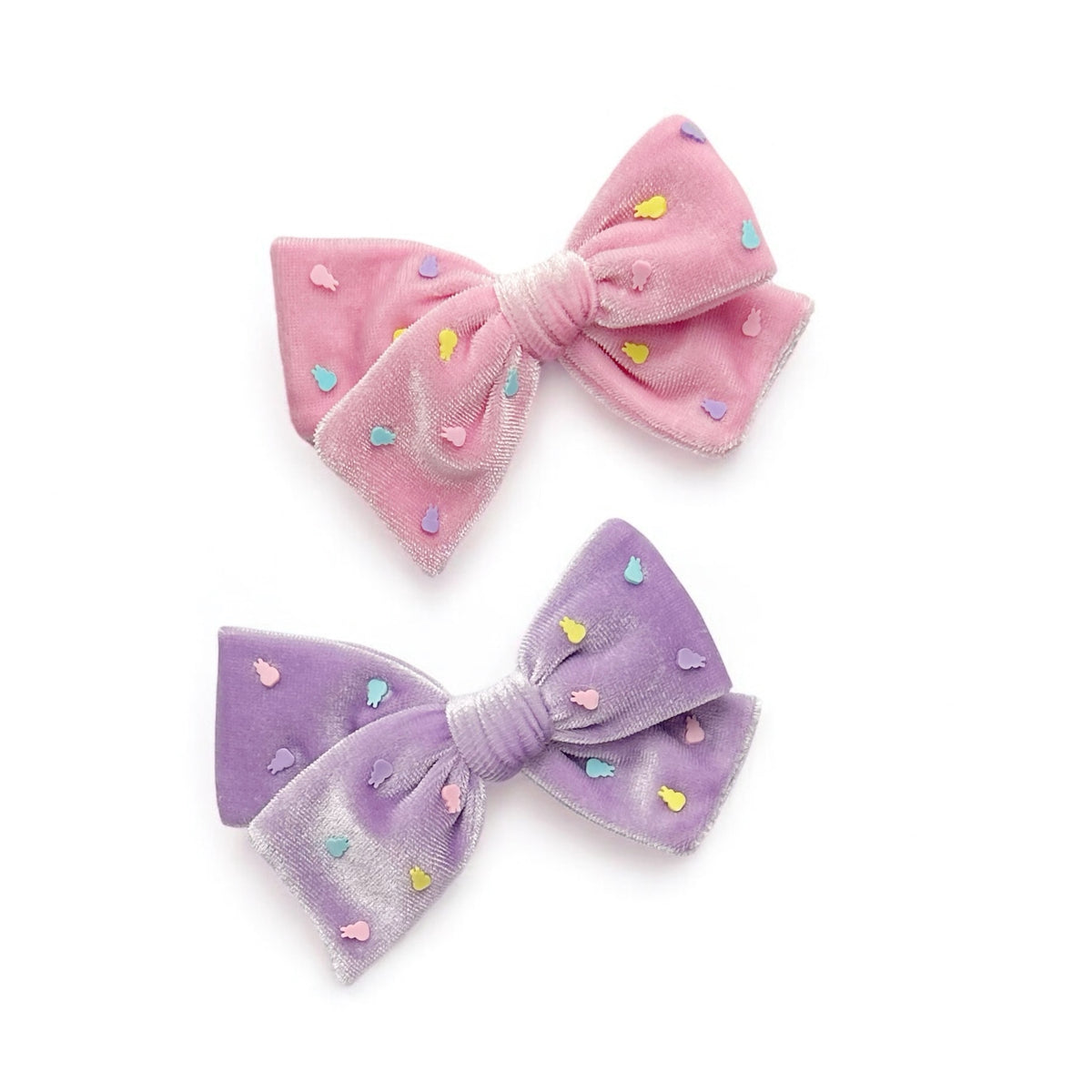 Velvet Peep Confetti Bow – Esther and Wynn