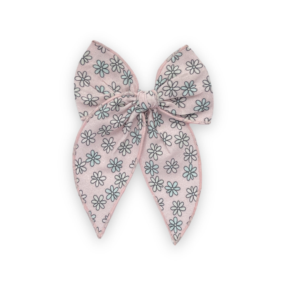 Pink Daisy Doodle Fable Bow – Esther and Wynn